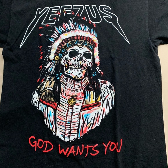 Yeezy | Shirts | Yeezus Skull Indian Tshirt | Poshmark